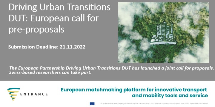 IN-MOVE by Railgrup | Driving Urban Transitions (DUT) 2022 LA CONVOCATORIA está ABIERTA para la ...
